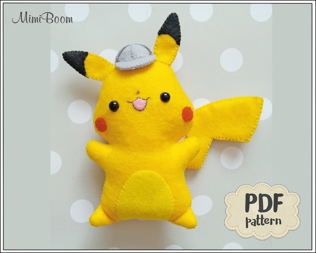 Pikachu Pattern Felt Pikachu Ornament Pattern Pokemon Pattern Pikachu ...