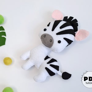 Zebra Pattern PDF - Felt Pattern Zebra - Felt Pattern Safari - Zebra ...