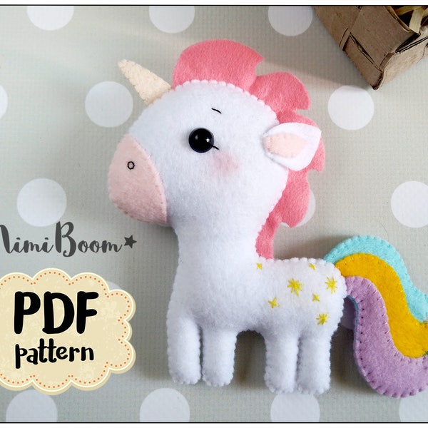 Felt Unicorn Pattern - Etsy