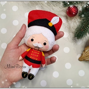 Felt Pattern Nutcracker - Christmas Pattern Felt - Nutcracker Pattern - Nutcracker Plushie ...