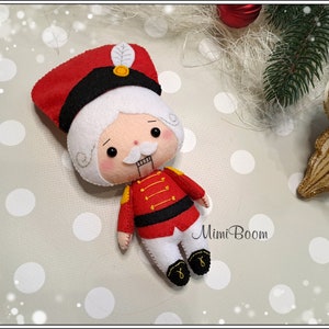Felt Pattern Nutcracker - Christmas Pattern Felt - Nutcracker Pattern - Nutcracker Plushie ...