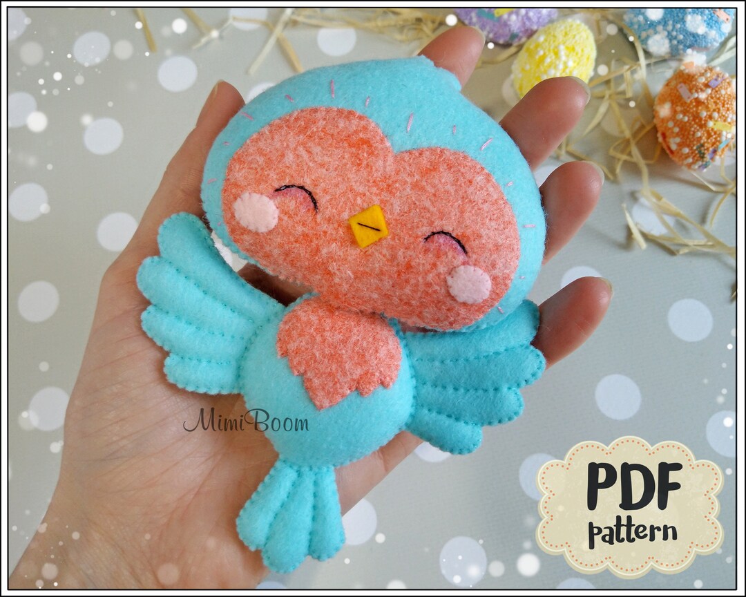 Cute Easter Bird Pattern PDF Easter Pattern Bird Easy Pattern Bird ...