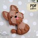 Yorkshire Terrier Pattern Felt PDF Sewing Pattern York Ornament DIY Dog ...