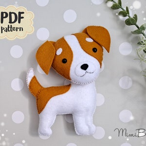 Felt Dogs Sewing Patterns PDF: Puppy Plushie Ornament, Breed Tutorial ...