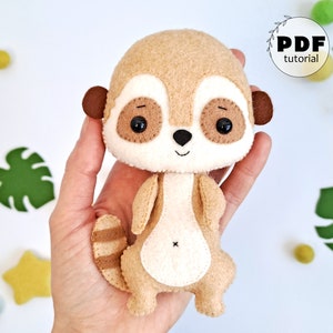 Felt Pattern Meerkat - Felt Pattern Safari - Meerkat Pattern PDF - Felt ...