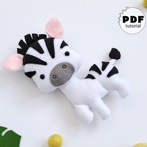 Zebra Pattern PDF - Felt Pattern Zebra - Felt Pattern Safari - Zebra ...
