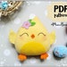 Cute Easter Chick Pattern Easter PDF Pattern Easter Chicken Pattern PDF Easter Bird Ornament ...
