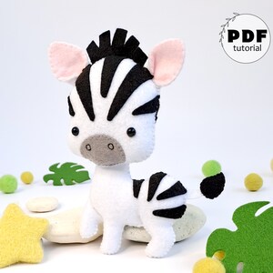 Zebra Pattern PDF - Felt Pattern Zebra - Felt Pattern Safari - Zebra ...
