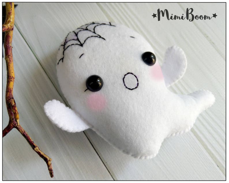 Halloween Ghost Pattern Halloween Ornament Tutorial Ghost Felt ...