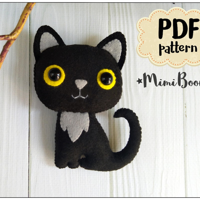 Felt Cat Ornament Pattern - Etsy