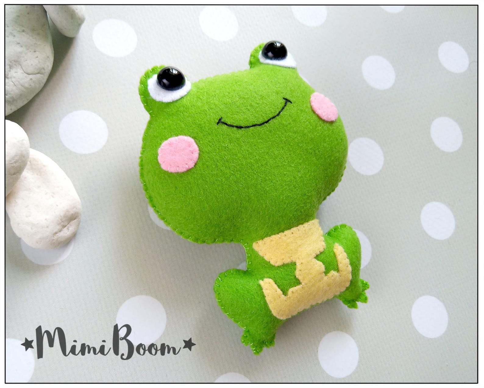 Felt frog pattern PDF tutoriall felt ornaments Frog sewing | Etsy