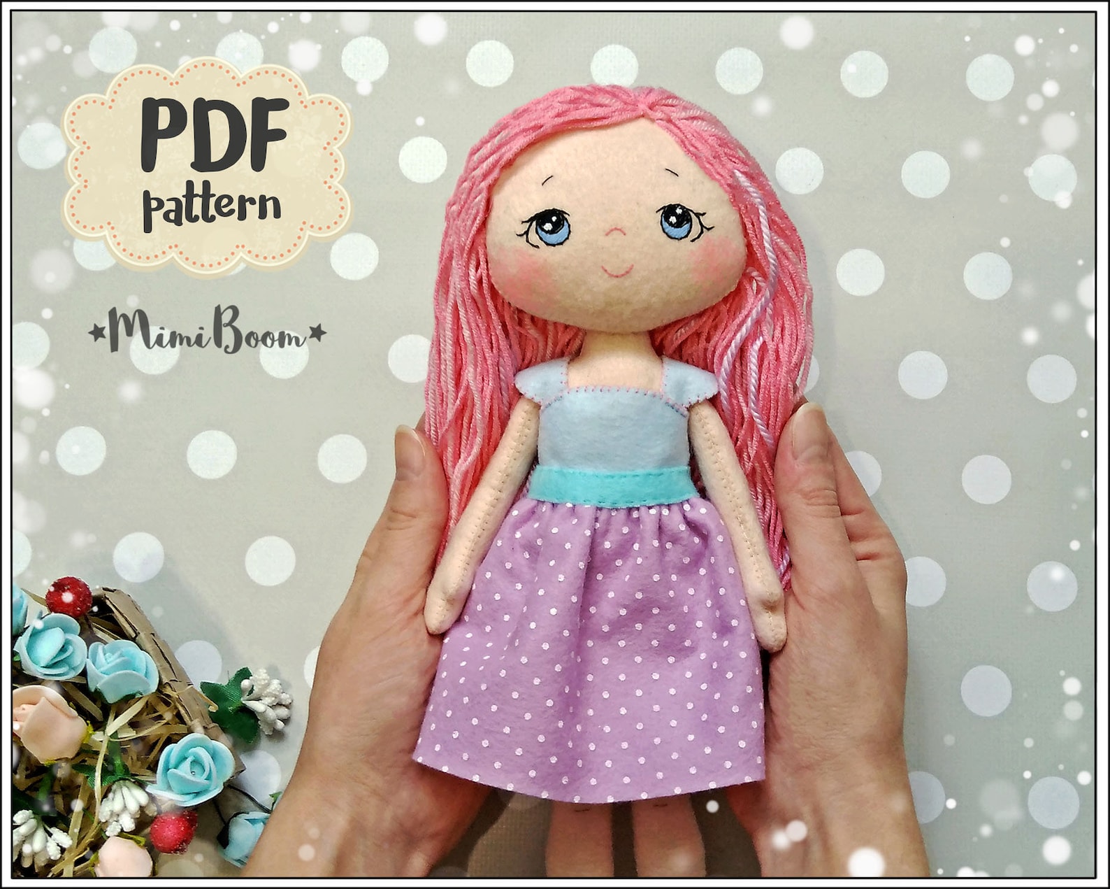 Felt Doll Pattern Sewing Pattern Doll Felt Doll Clothes | Etsy