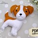 Jack Russel Pattern Felt PDF Sewing Pattern Terrier Ornament DIY Dog ...