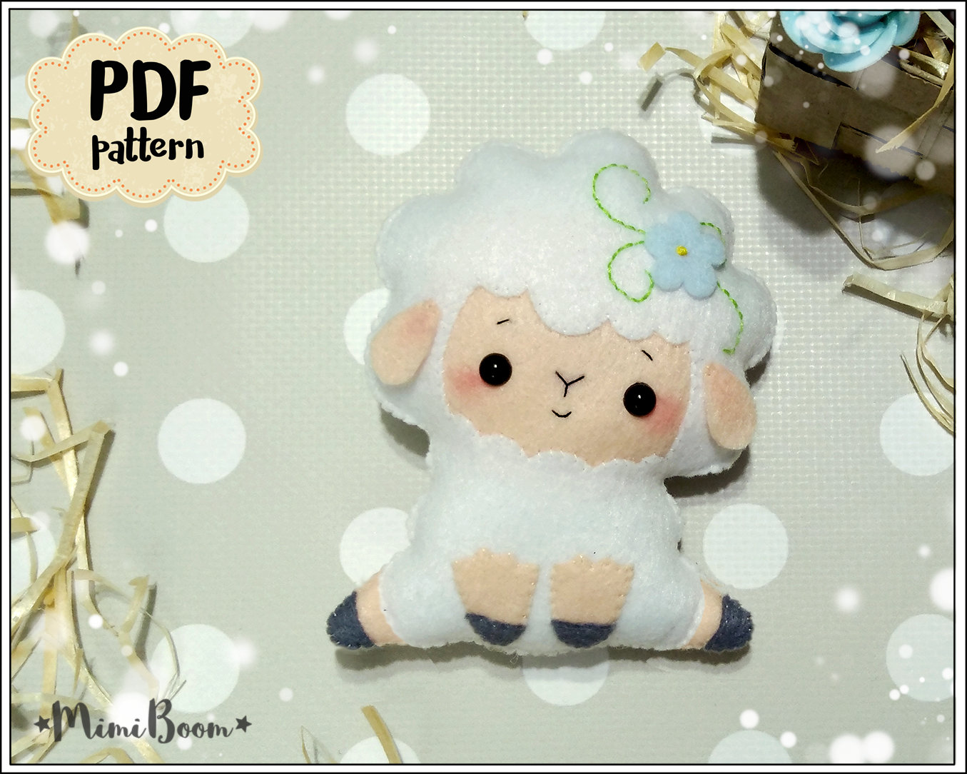 Felt Pattern Sheep Sewing Pattern Sheep PDF Pattern Animals - Etsy UK