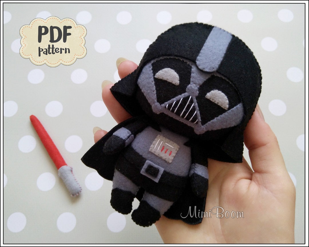 Cute Vader Pattern Felt Jedi Pattern Wars Doll Pattern Easy - Etsy Canada