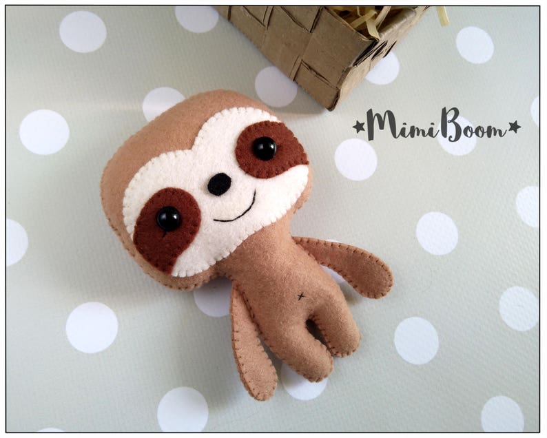 PDF Pattern Felt Sloth Pattern Sloth Sewing PDF Tutorial DIY - Etsy