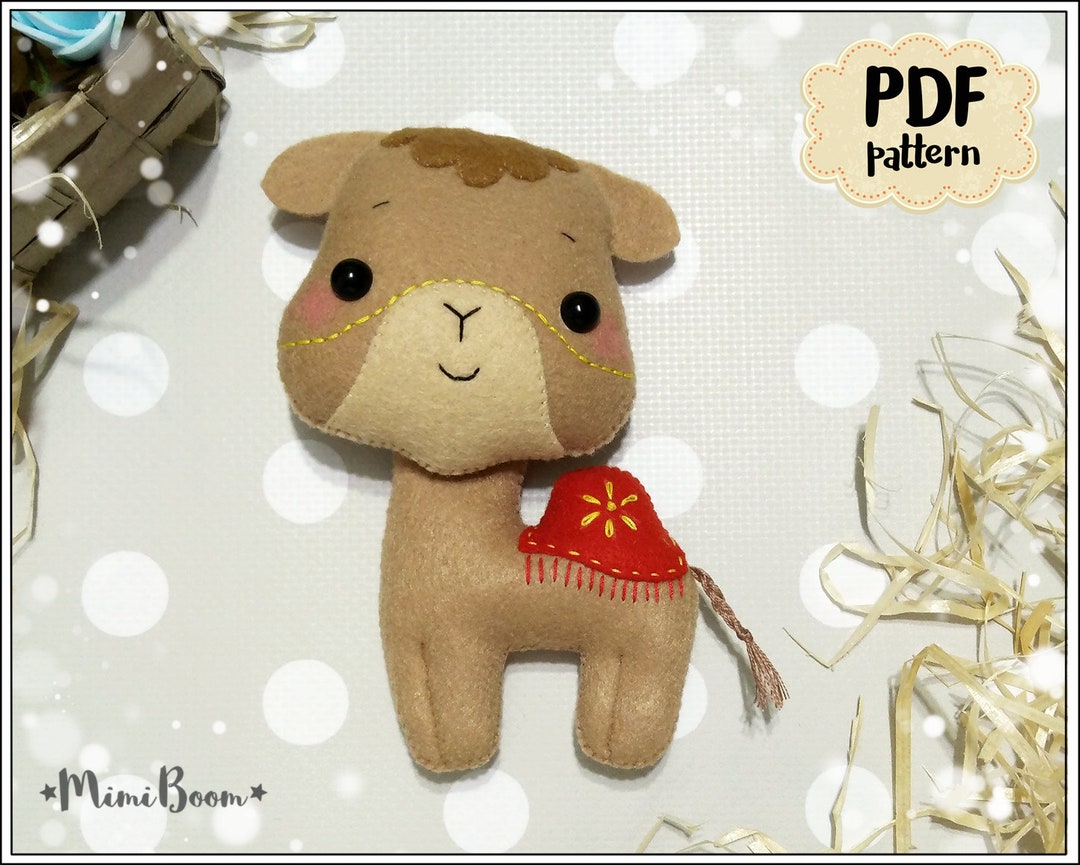 Felt Pattern Camel Easy PDF Pattern Camel Sewing Pattern Animals ...