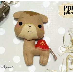 Felt Pattern Camel Easy PDF Pattern Camel Sewing Pattern Animals ...