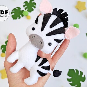 Zebra Pattern PDF - Felt Pattern Zebra - Felt Pattern Safari - Zebra ...