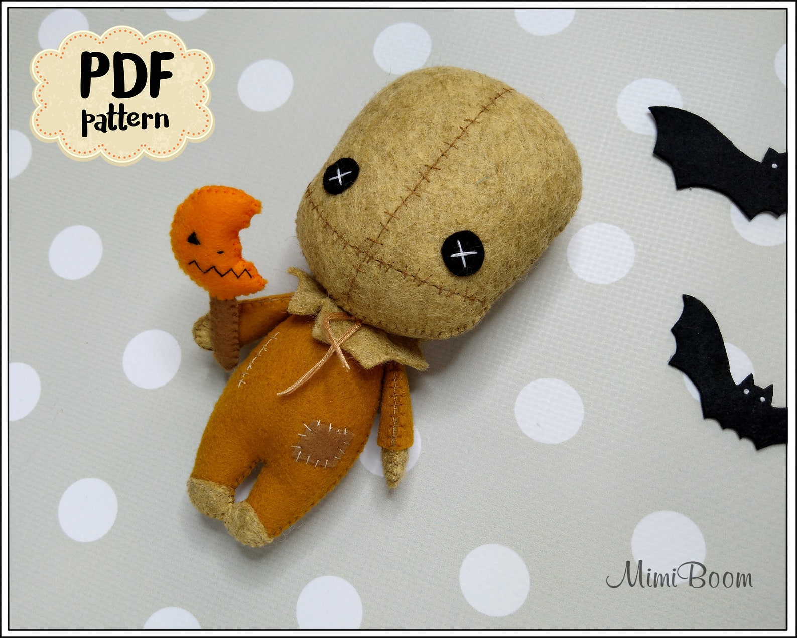 Cute Sam Halloween Pattern Sam Trick 'r Treat Doll Pattern - Etsy