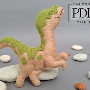 Set of 6 Sewing Pattern Dinosaur PDF Felt Pattern Dino Sewing Pattern ...