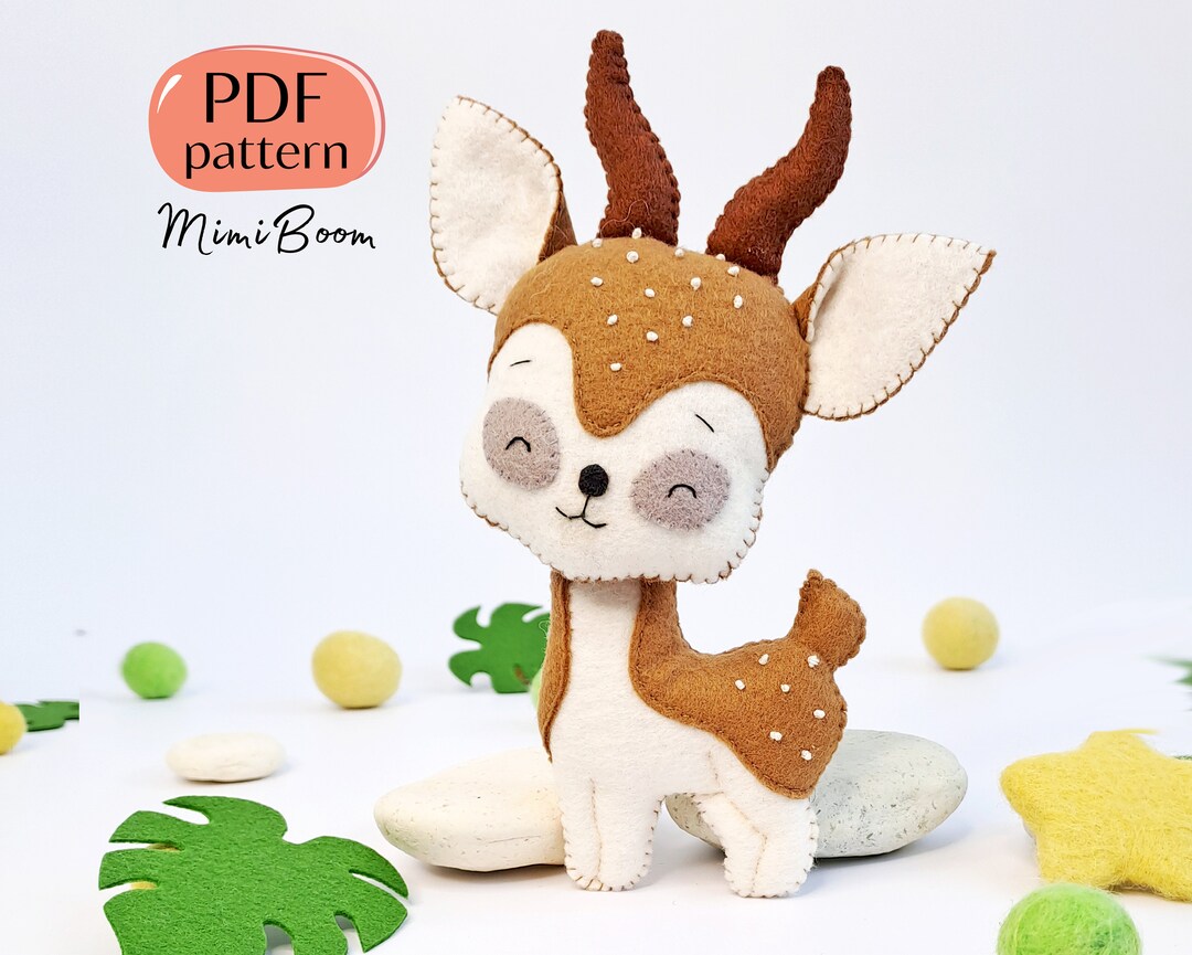 Felt Pattern Antelope - African Animals Pattern - Digital Pattern Felt ...