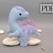 Set of 6 Sewing Pattern Dinosaur PDF Felt Pattern Dino Sewing Pattern ...