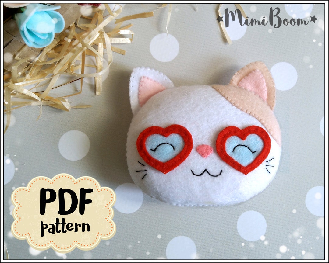 Valentines Day Pattern Cat in Love Pattern Valentines Animals Pattern ...