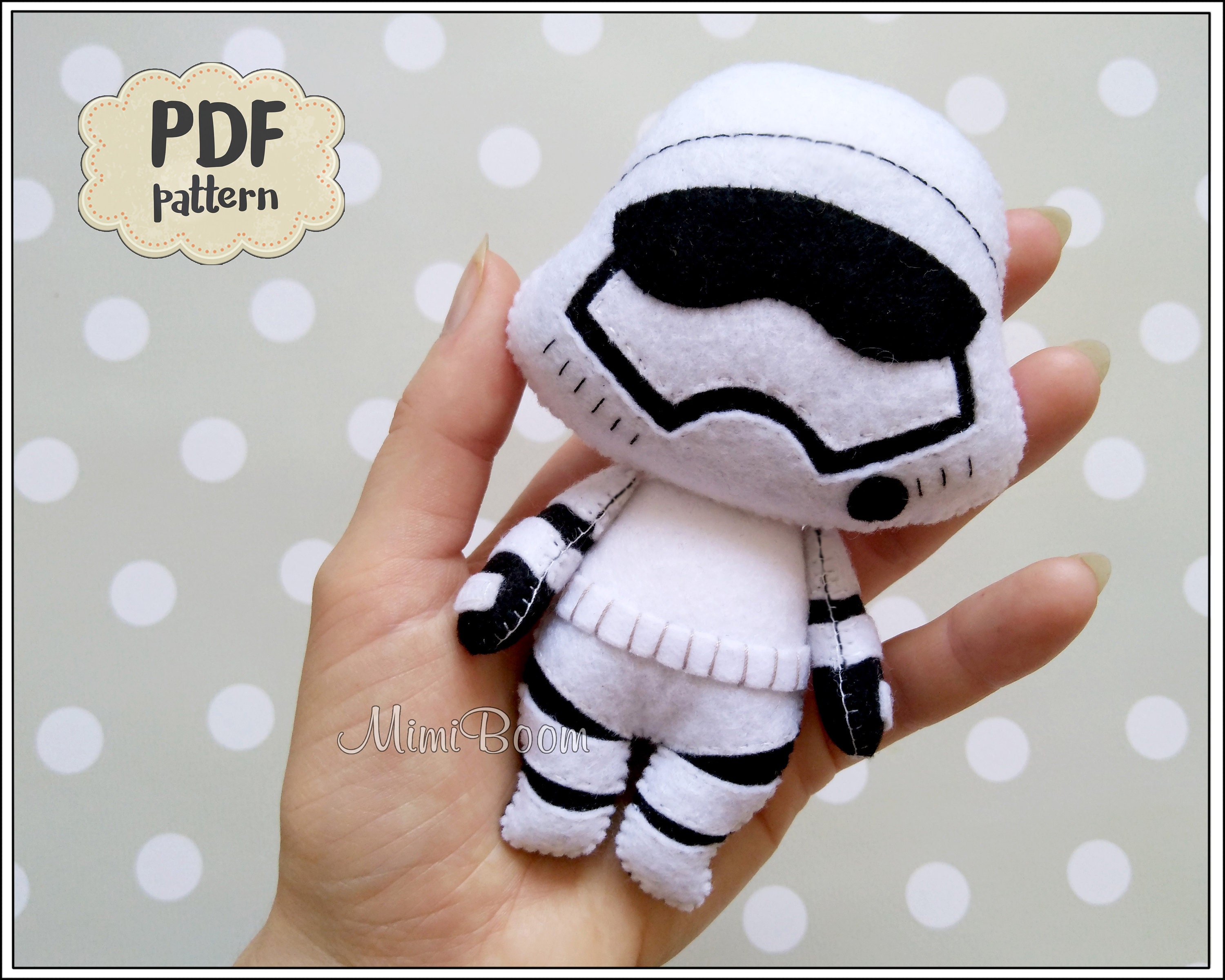 Storm Pattern Trooper Felt Pattern Wars Pattern Felt Storm - Etsy