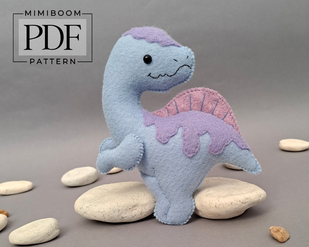 Sewing Pattern Dinosaur PDF Felt Pattern Dino Sewing Pattern Dinosaur ...
