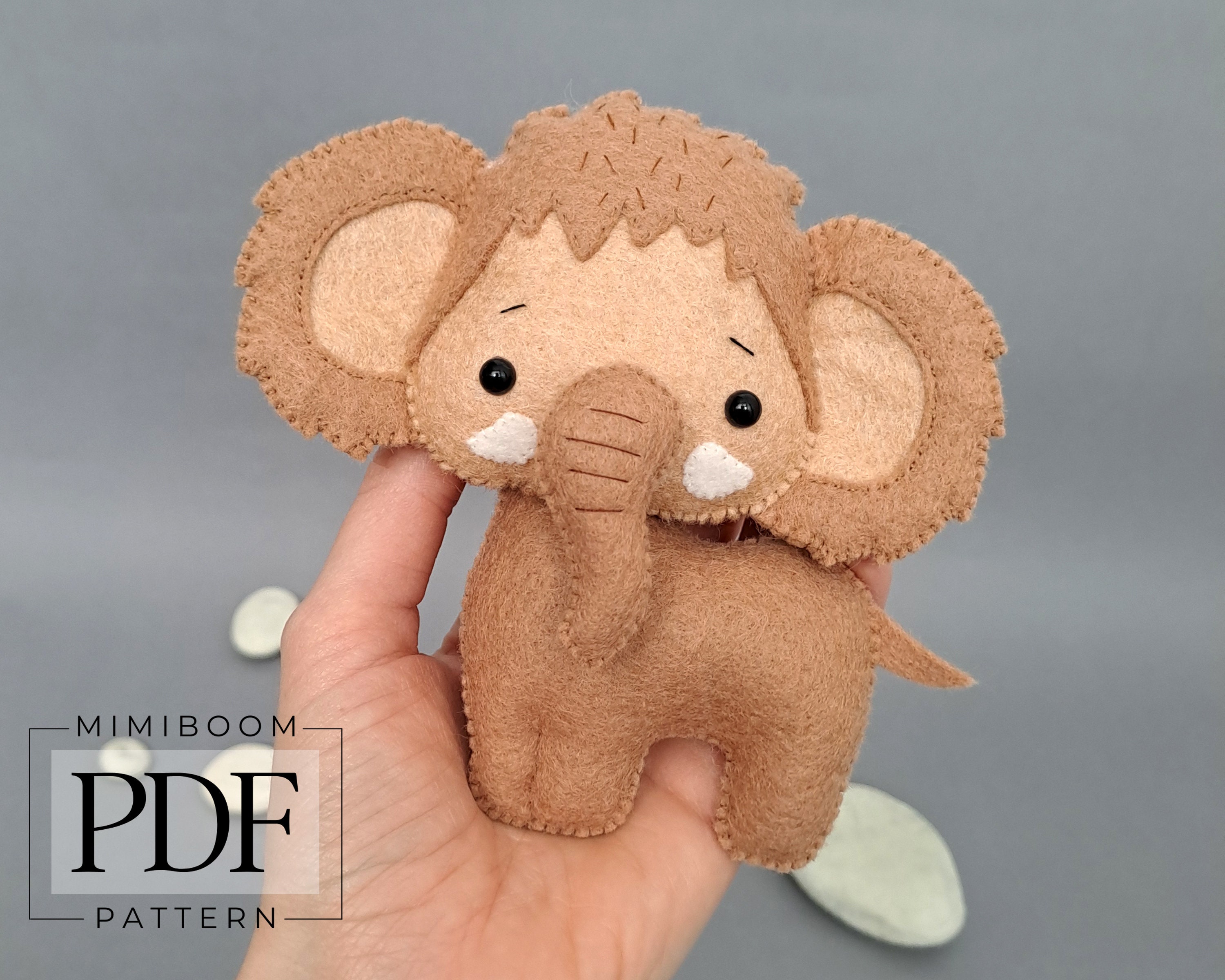 Neanderthal Pattern PDF Neanderthal Toy Pattern Felt Sewing Pattern ...
