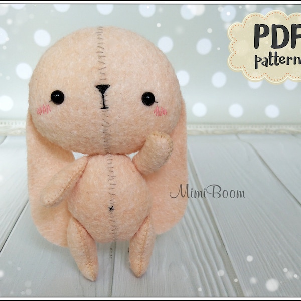 Bunny Sewing Pattern - Etsy