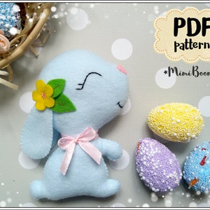 Easter Bunny Pattern Easter Pattern Felt Ornament Pattern Easter ...