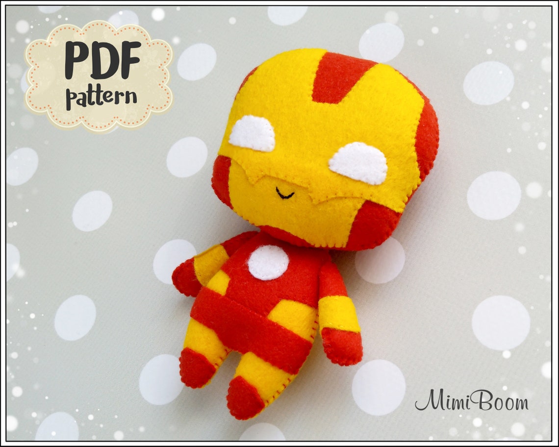 Superhero Pattern Felt Comics Pattern Superheroes Pattern | Etsy