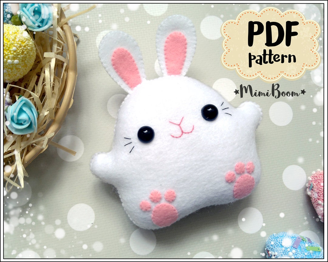 Kawaii Easter Bunny Pattern Marshmallow Bunny Pattern PDF Easter ...