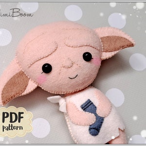 House-elf Pattern Felt Magical Pattern PDF Dobby Pattern Felt House-elf ...