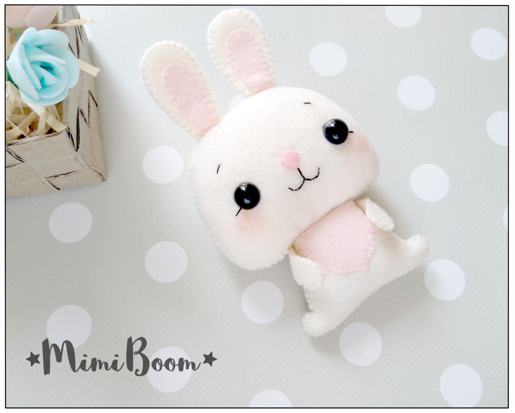 Bunny Pattern Felt Bunny PDF Tutorial Plush Sewing Tutorial | Etsy