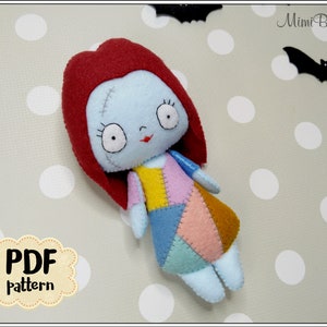 Sally Pattern Felt Halloween Doll Pattern Sally Doll Pattern Halloween ...
