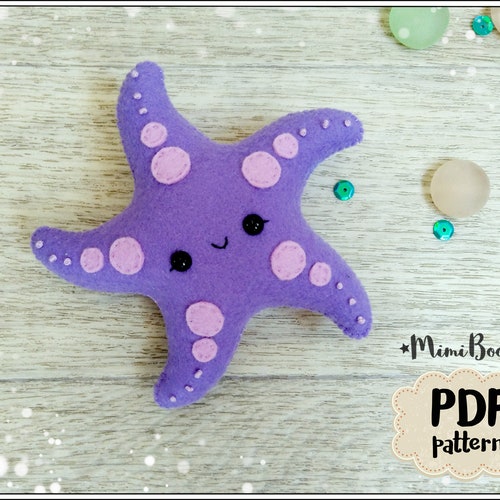 Felt Shell Pattern Cute Shell Ornament Pattern Easy PDF - Etsy