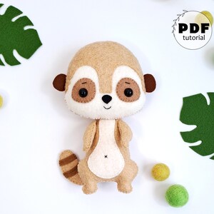 Felt Pattern Meerkat - Felt Pattern Safari - Meerkat Pattern PDF - Felt ...