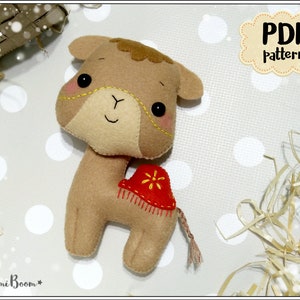 Felt Pattern Camel Easy PDF Pattern Camel Sewing Pattern Animals ...