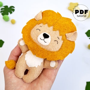 Lion Pattern PDF - Felt Pattern Lion - Felt Pattern Safari - Lion ...