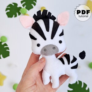 Zebra Pattern PDF - Felt Pattern Zebra - Felt Pattern Safari - Zebra ...