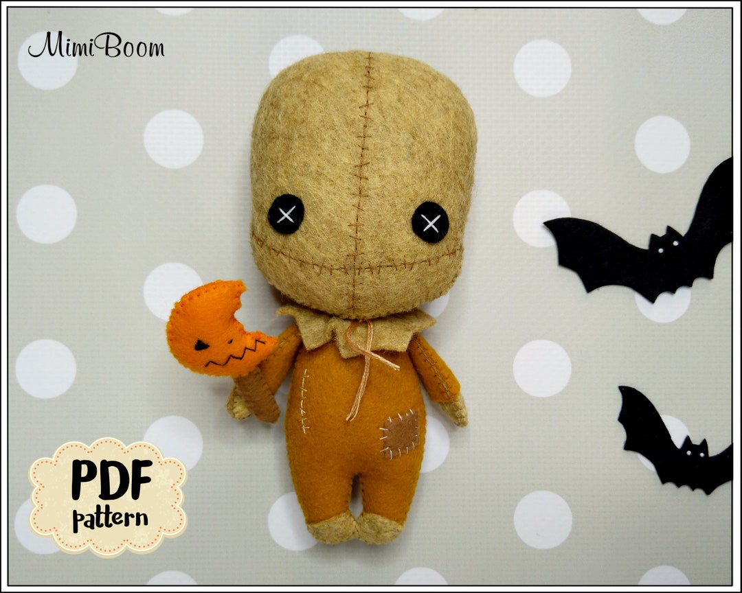 Cute Sam Halloween Pattern Sam Trick 'r Treat Doll Pattern Halloween ...