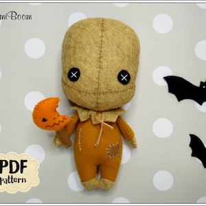 Cute Sam Halloween Pattern Sam Trick 'r Treat Doll Pattern Halloween ...
