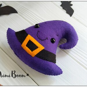 Halloween Pattern Witch's Hat Halloween Ornament Tutorial Witch Hat ...