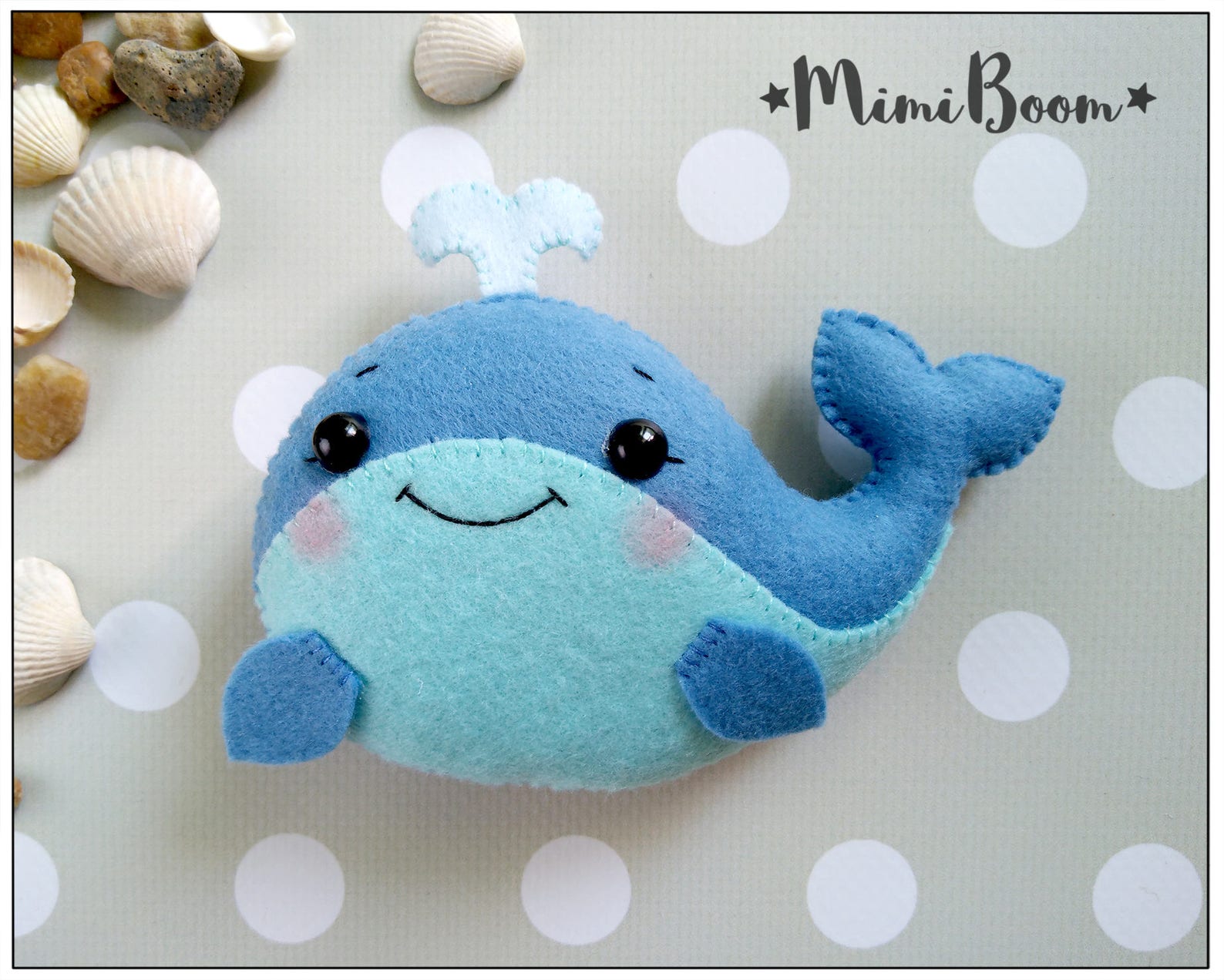 Felt Whale Pattern Felt Sewing Whale PDF Tutorial DIY Whale | Etsy