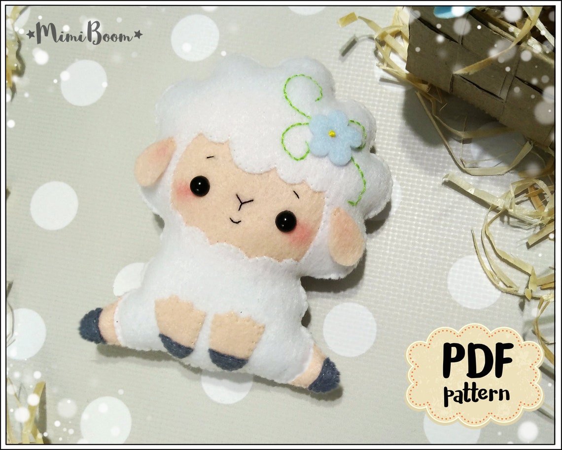 Felt Pattern Sheep Sewing Pattern Sheep PDF Pattern Animals - Etsy