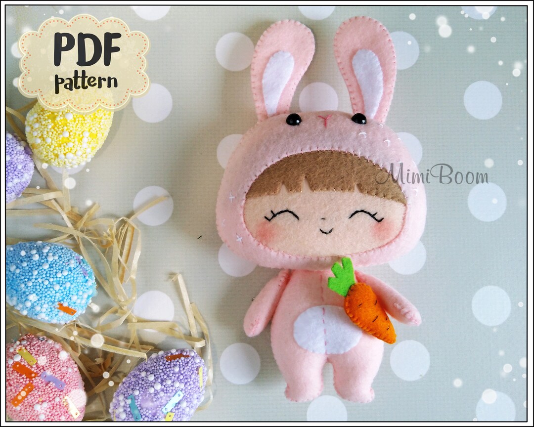 Felt Bunny Pattern PDF Easter Bunny Pattern PDF Pattern Bunny Easy ...