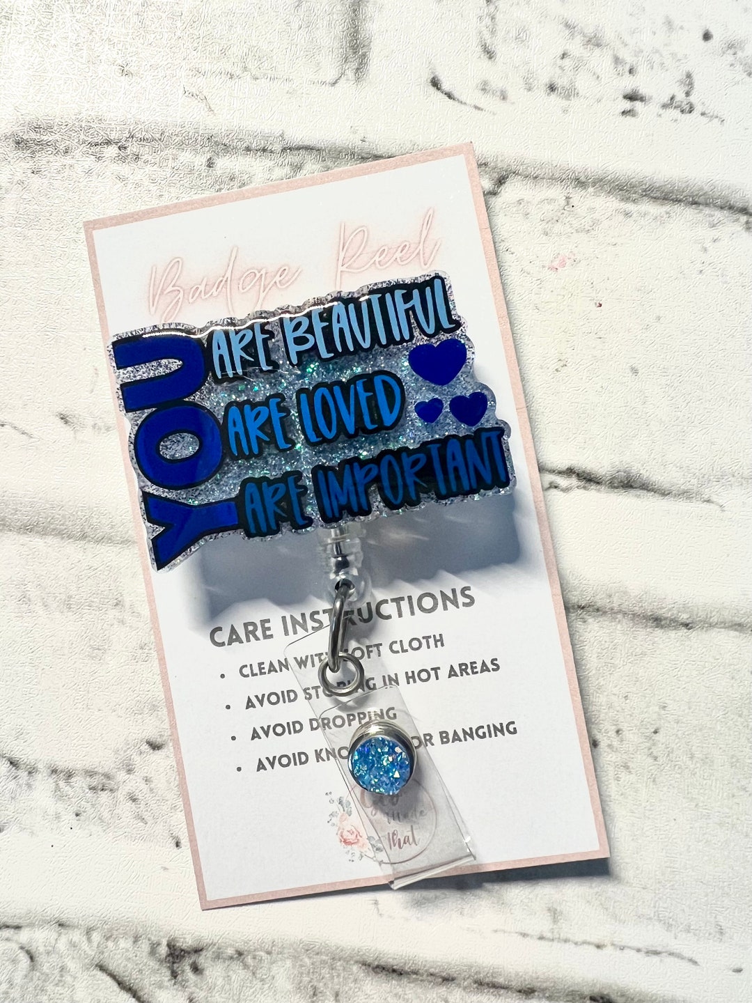 Beautiful Badge Reel BLUE - Etsy